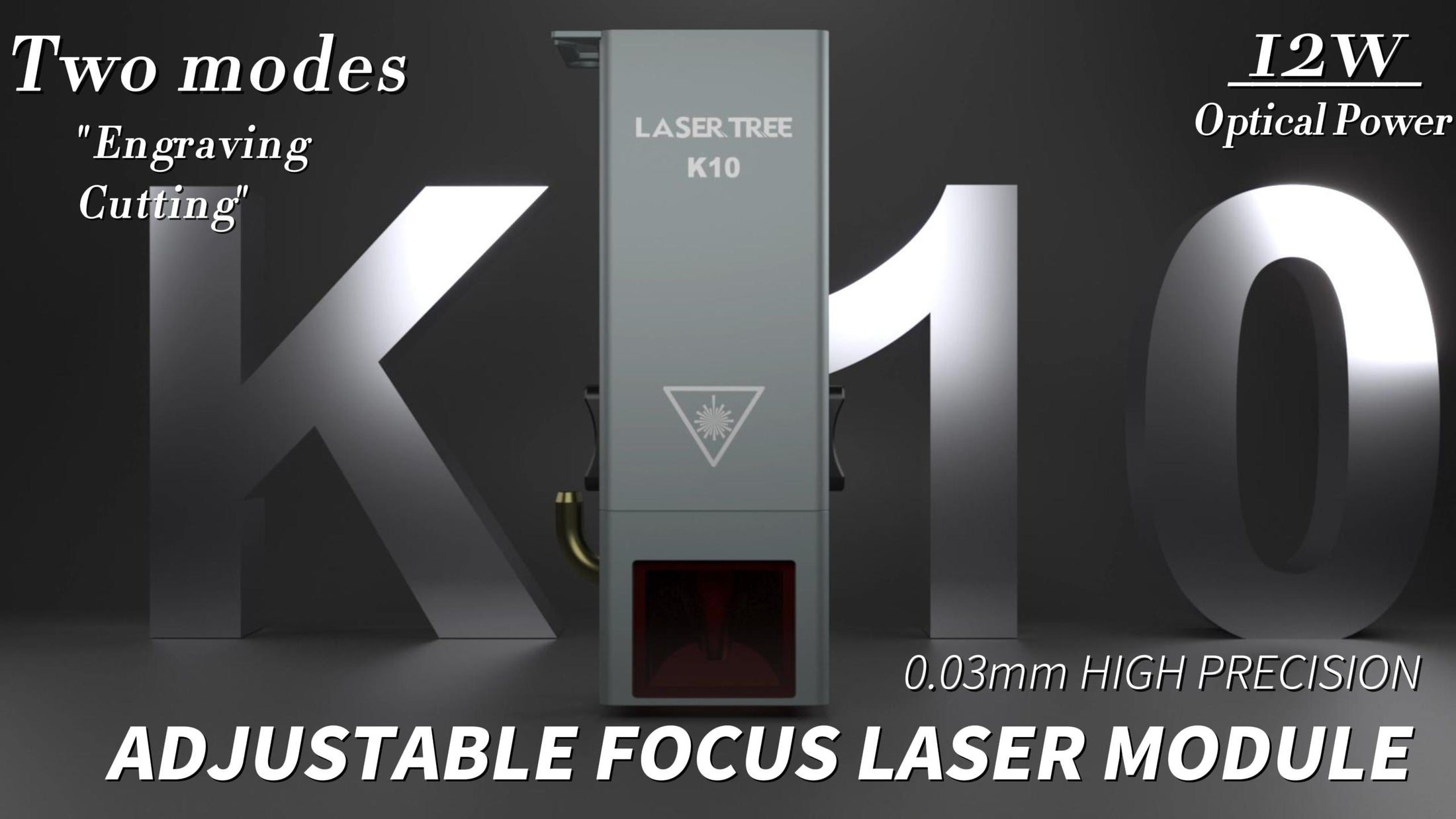 K10 Zoom Laser Module for Engraving and Cutting -2 Laser Beam Mode - 1