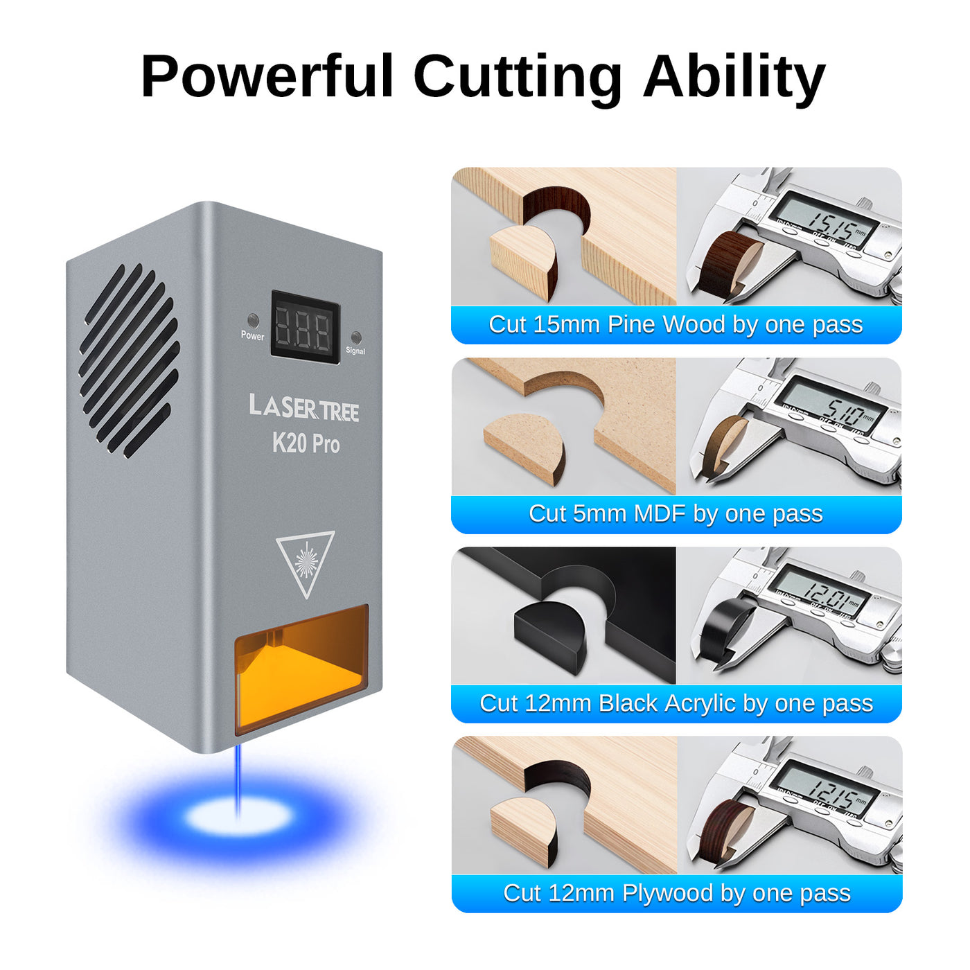 LASER TREE K20 Pro 20W Optical Power Laser Module
